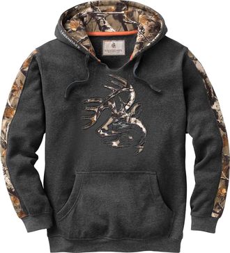 Legendary Whitetails Herren Camo Outfitter Hoodie Kapuzen-Sweatshirt, Dunkelgrau meliert, 3X-Large Hoch