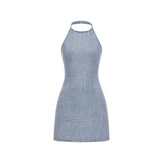 Self Portrait Femme, Robes, Bleu, Taille: 36 FR Robe Courte 804S