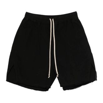 Rick Owens Zip Detail Raw-Cut Shorts - - Shorts - Herren - Schwarzk - L