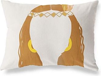 Bonamaison Le Jardin du Lin Kissen Zierkissenbezug Kissenbezug, Weich Bequem, Für Zuhause Autos Büro Sofa Wohnzimmer Couch Schlafzimmer Dekor, 35x50 Cm - Entworf