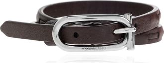 Ferragamo Homme, Accessoires, Brun, Taille: ONE Size Bracelet Enroul&eacute; en Cuir