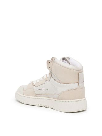 Axel Arigato Womens Dice High-Top Sneaker Beige Leather Rubber
