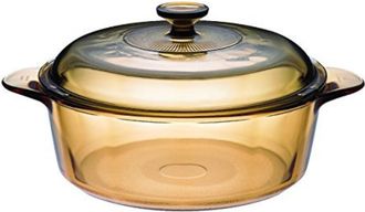 Visions Visions Glas-Keramik Kochtopf 3,25 Liter, Braun, 33 cm