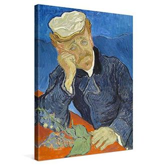 Picanova Vincent Van Gogh Portrait du Dr Gachet 75x100cm - Photo sur Toile - Impression sur Toile Haut de Gamme - Image sur Toile pour D&eacute;coration Murale Modern