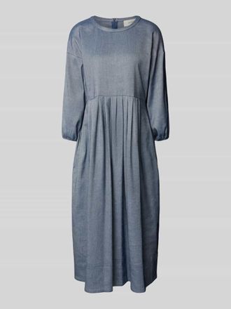 More Tailliertes Midikleid mit Leinen-Anteil