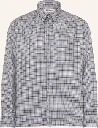 Drykorn Drykorn Flanellhemd Baunt Comfort Fit grau