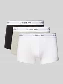 Calvin Klein Underwear Trunks mit elastischem Label-Bund im 3er-Pack