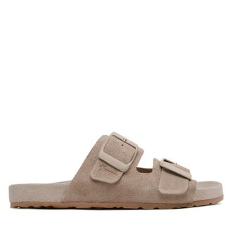 Maneb&igrave; Pantoletten Manebi Suede Traveler Nordic Sandals W 1.9 RT Braun