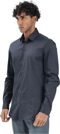 Patrizia Pepe Homme, Chemises, Bleu, Taille: S Long Sleeve Shirt