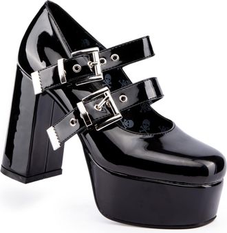 Lamoda Damen My Collection Court Shoe, Black Patent, 36 EU