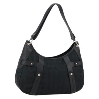 Ferragamo Sac bandouli&egrave;re en toile Pre-owned - Femme - Pre-owned - Noir - Taille: ONE Size