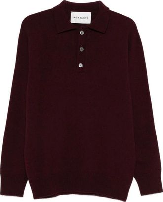 Amaranto Amar&aacute;nto, Homme, Tops, Violet, Taille: XL Pull &agrave; col polo