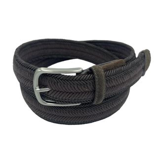 Paolo Vitale Geflochtener elastischer G&uuml;rtel - - Accessories - Herren - Braun - 85 CM