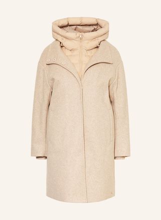 Rino&Pelle Rino & Pelle Mantel Omri Mit Herausnehmbarer Blende beige