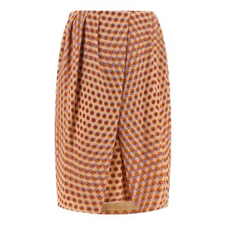 Dries Van Noten Saronga Bis Seidenrock mit Polka-Dot-Muster - - Skirts - Damen - Mehrfarbig - S