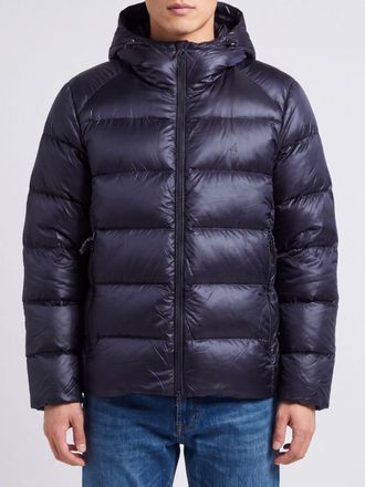 Polo Ralph Lauren Daunenjacke aus recyceltem Nylon mit Kapuze und Pony-Logo