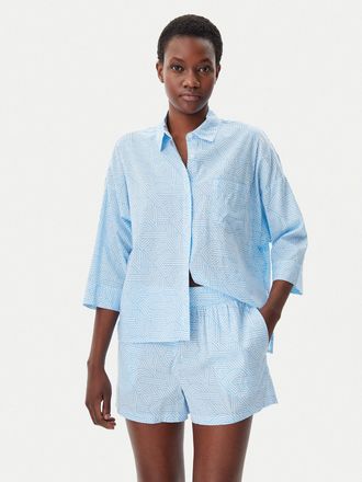 DKNY Pyjama YI50046 Himmelblau Regular Fit
