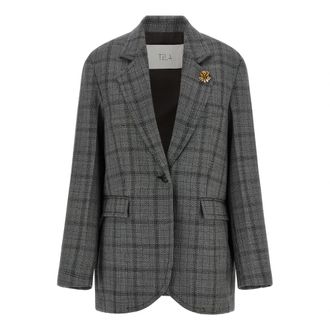 Tela Giselle Jacket - - Jackets - Damen - Grau - S
