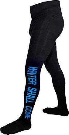 Weri Spezials Collants en coton pour homme avec empiècement dans plusieurs superbes motifs et couleurs., Noir et bleu pour lhiver, 50-52