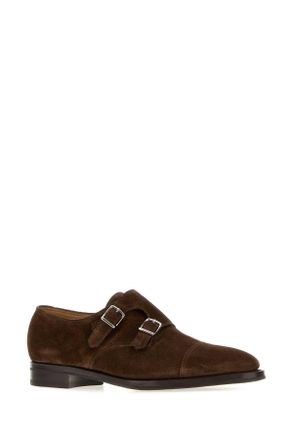John Lobb William Monk Strap Shoe - Brown