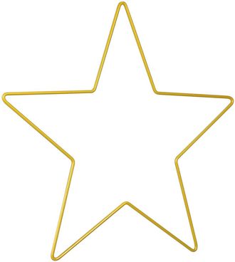 BESPORTBLE Stern Kranz Rahmen Metalldraht Makramee Rahmen Pentagramm Geformte Kranzringe Blumenkranz Handwerk Reifen f&uuml;r Thanksgiving Weihnachten Neujahr Hochzei