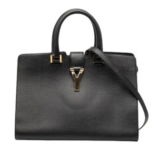 Saint Laurent Sac fourre-tout en cuir Pre-owned - Femme - Pre-owned - Noir - Taille: ONE Size