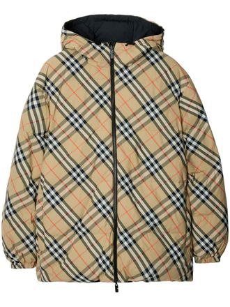 Burberry doudoune r&eacute;versible &agrave; carreaux - Tons neutres