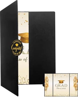 Generic G&auml;stebuch zum Abschluss 2025, Gastschild zum Abschluss im Buch, 2025 Absolventen, G&auml;stebuch zur Abschlussfeier, f&uuml;r Sch&uuml;ler der Sekundarstufe