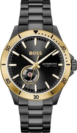 HUGO BOSS Homme, Accessoires, Noir, Taille: ONE Size Montre automatique 42 mm