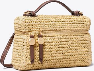 Tory Burch Damen Slim Romy Woven Top Handle Bag