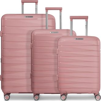 Franky Koffer-Set 3-teilig f&uuml;r Damen und Herren | Reise-Trolleys 49 x 28 x 74 cm aus hochwertigem, leichtem Polypropylen Material | Erweiterbar & TSA-Schloss