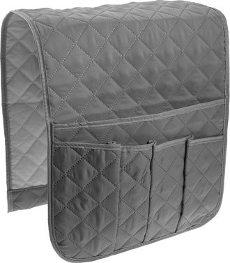 Artibetter Sofa Armlehnentasche Organizer aus Robustem Polyester Graue H&auml;ngetasche f&uuml;r Couch Armlehnen Ger&auml;umiger Aufbewahrungsbeutel f&uuml;r Fernbedienung B&uuml;cher un