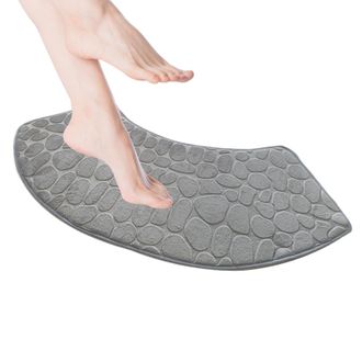 Generic Badematte f&uuml;r Badezimmer, superweich, gebogen - rutschfest und waschbar, Dekoration f&uuml;r Haus, Sicherheit, Dusche, f&uuml;r Eingang, Wohnung, Wohnheim, K&uuml;ch