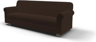 Italian Bed Linen Elastische Couchüberzüge IRIS, Braun, 3 Plätze