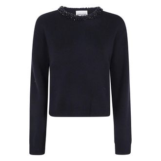 Semicouture Round-Neck Strickwaren - - Knitwear - Damen - Schwarzk - L