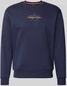 Alpha Industries Regular Fit Sweatshirt aus Baumwoll-Mix mit Label-Detail