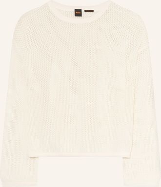 HUGO BOSS Pullover Farde weiss