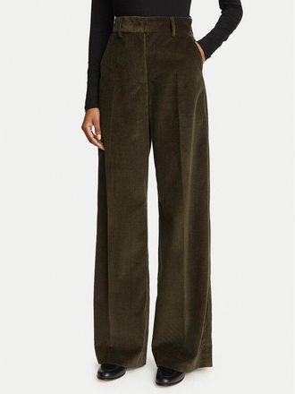 Max Mara Stoffhose Tania 2625136012 Khakifarben Regular Fit
