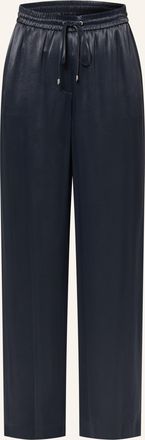 HUGO BOSS Marlenehose Tavati Aus Satin blau