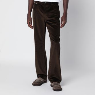 Loewe Braune Cordhose aus Baumwolle