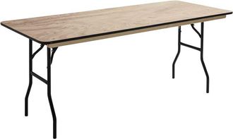 Oviala Oviala - Table pliante en bois 200cm 10 places