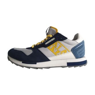Napapijri Graue Ledersneaker Schn&uuml;rstil - - Shoes - Herren - Mehrfarbig - 43 EU