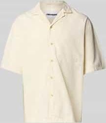 Review Loose Fit Freizeithemd aus Baumwoll-Leinen-Mix