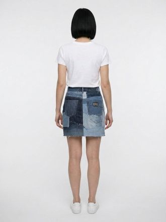 Dolce & Gabbana Womens Multicolor Cotton Mini Skirt
