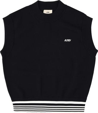 Autry Femme, Tops, Bleu, Taille: 38 FR Vest Main 030B Knitted