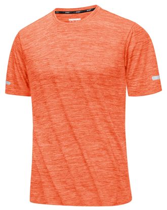 Magcomsen Herren Outdoor Sportshirts Kurzarm T-Shirts Meliert Fitnessshirts Quick Dry Funktionsshirts Herren Leicht Sommer Shirt Atmungsaktiv Laufshirts mit Ref