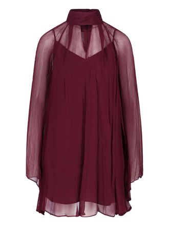 Staud Esther Mini Chiffon Dress