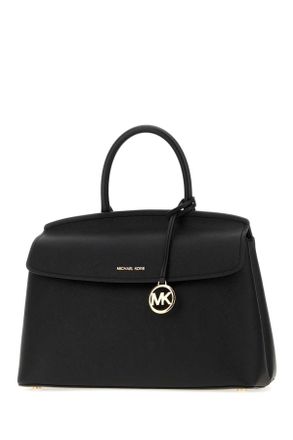 Michael Kors Womens Black Leather Freddie Handbag Borse A Mano Bag
