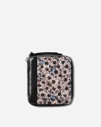 Dries Van Noten Printed Leather Zip Wallet Multicolor