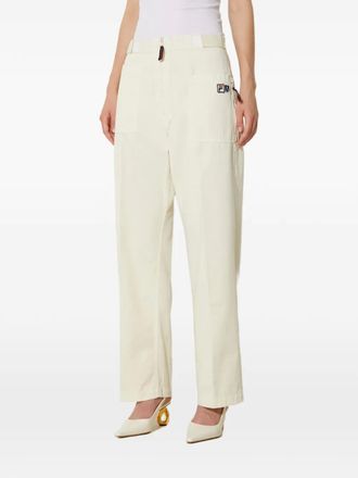 Fila patch-pocket trousers - Nude